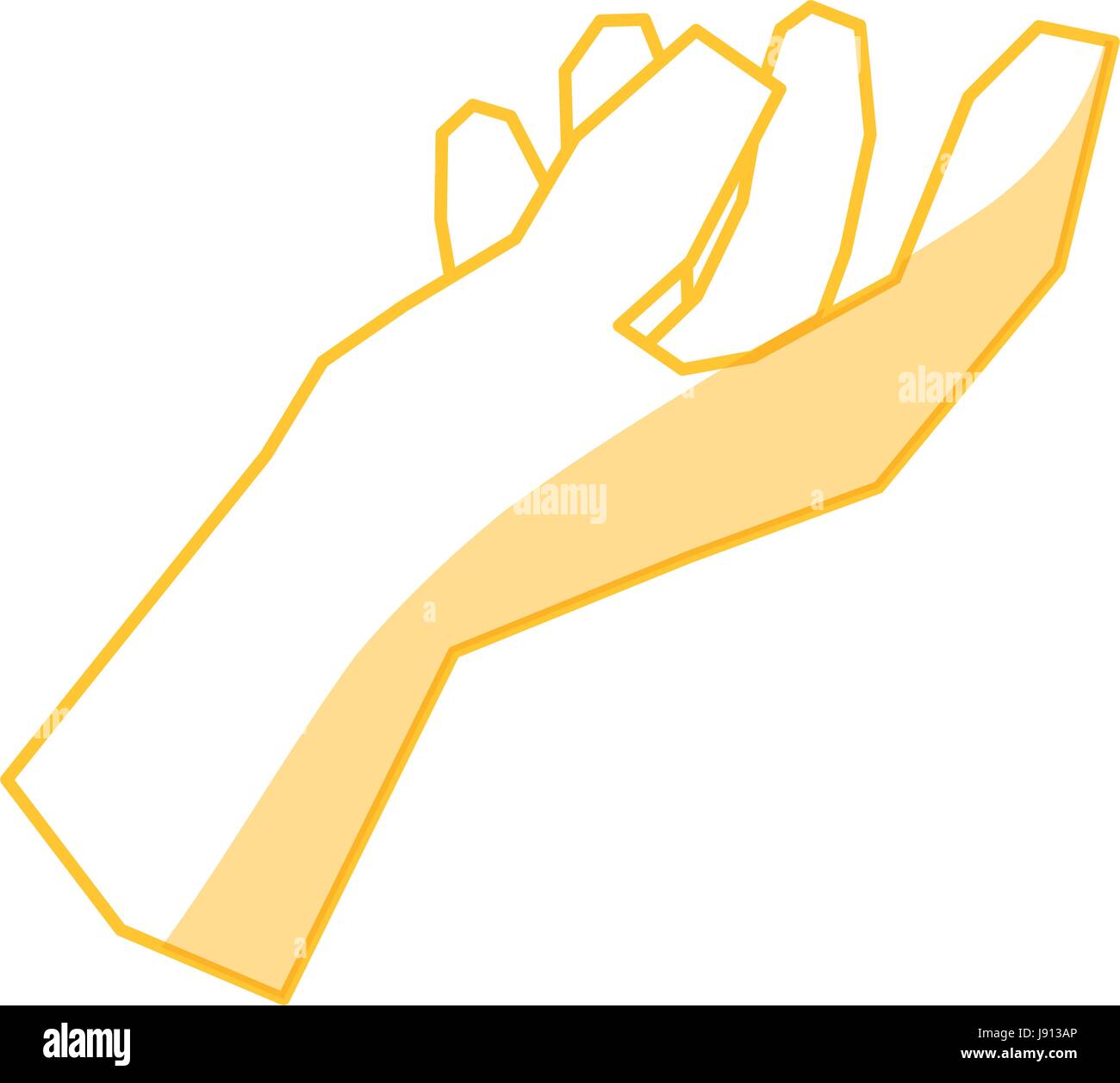 Outstretched hand symbol Stock Vector Image & Art - Alamy