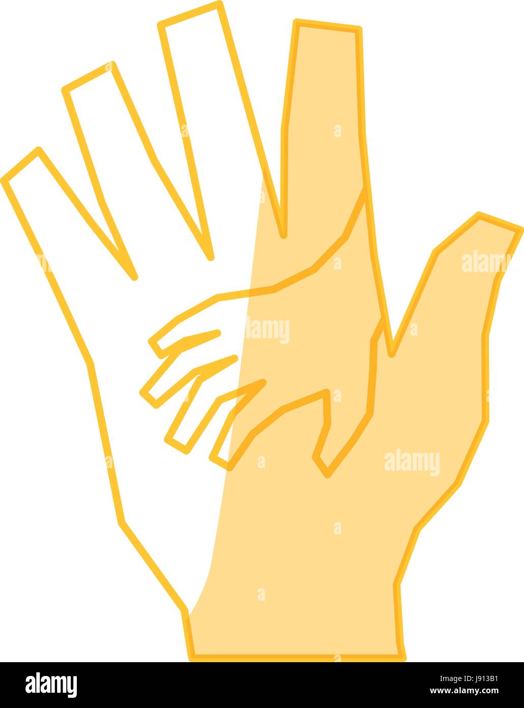 Outstretched hand symbol Stock Vector Image & Art - Alamy