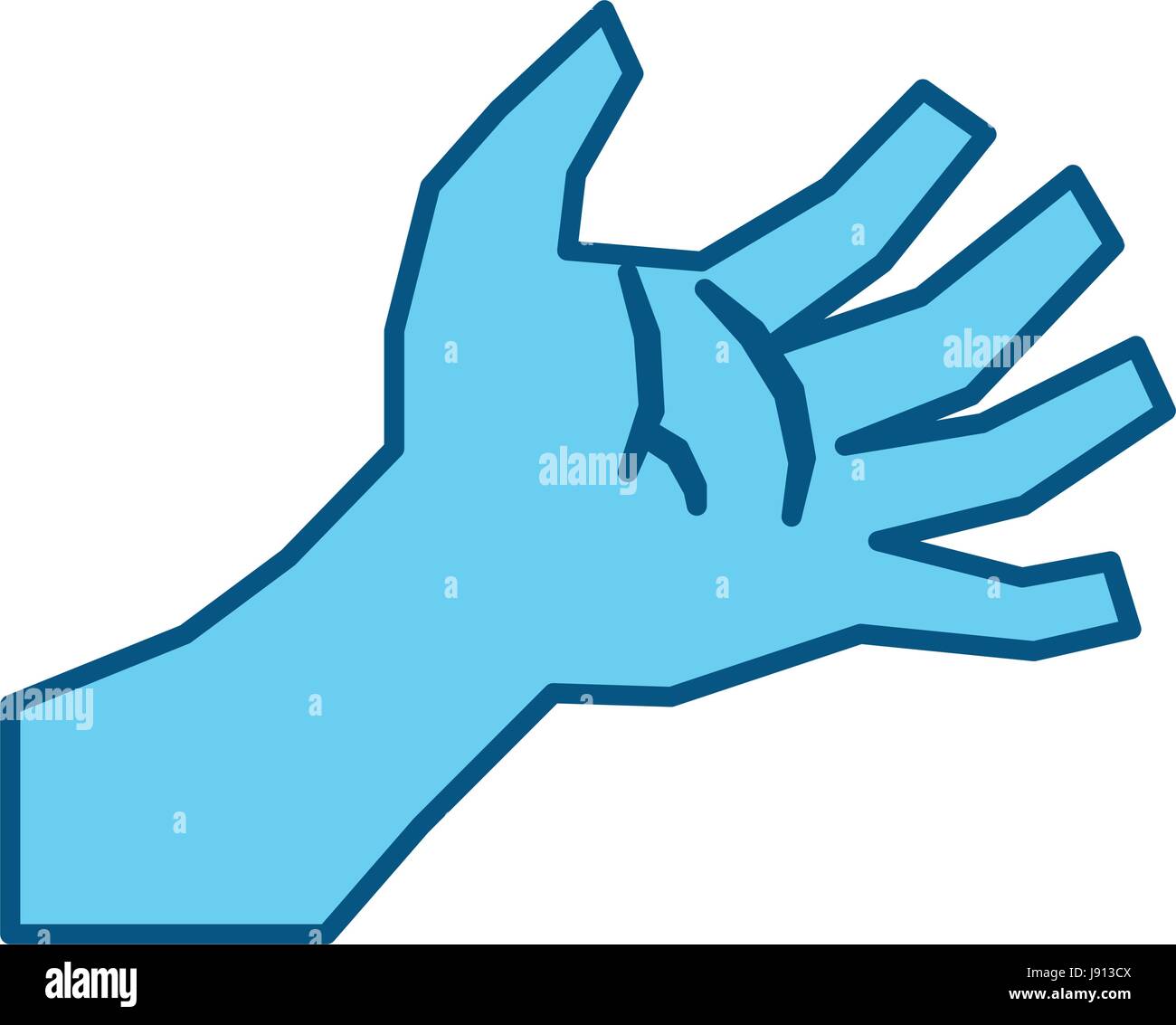 Outstretched hand symbol Stock Vector Image & Art - Alamy