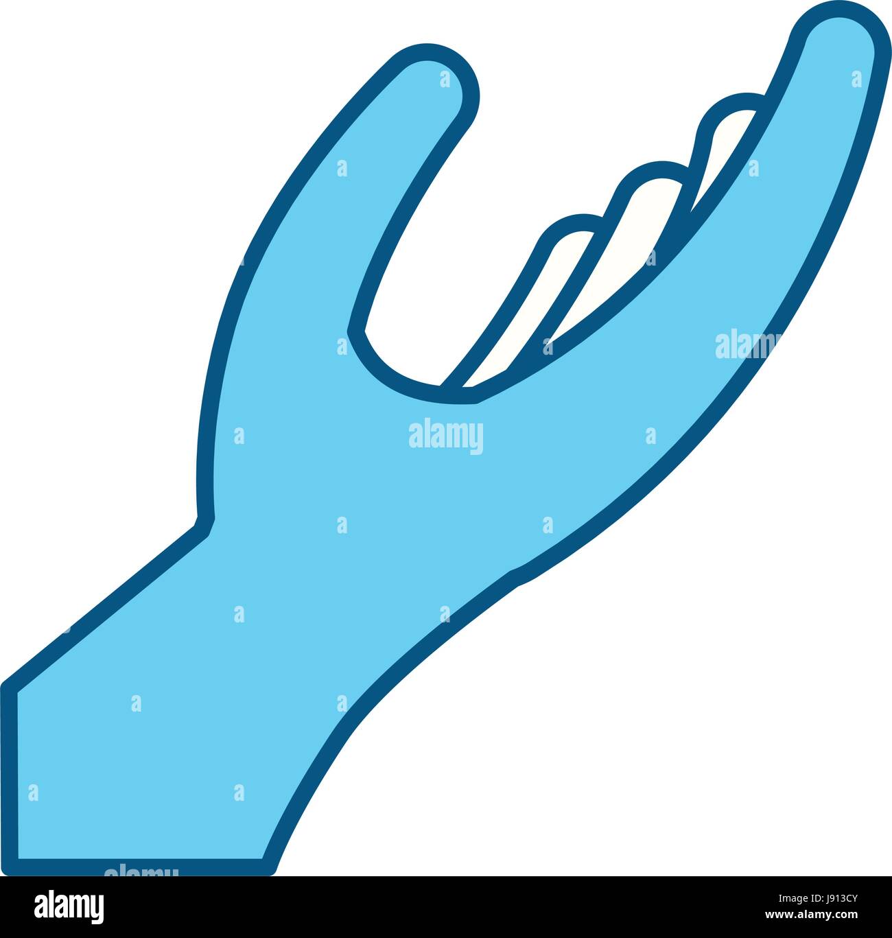 Outstretched hand symbol Stock Vector Image & Art - Alamy