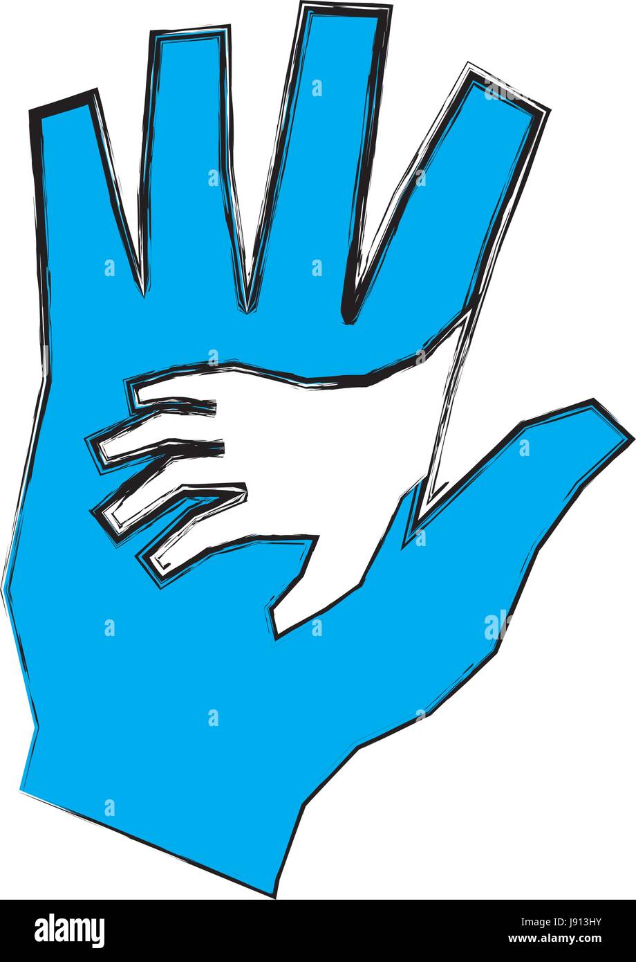 Outstretched arm woman Stock Vector Images - Alamy