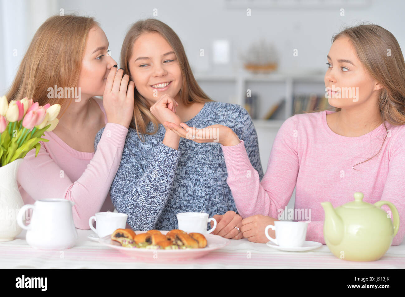 Teenage Girls Gossiping High Resolution Stock Photography and Images ...