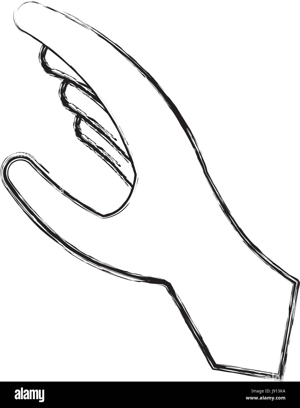 Outstretched hand symbol Stock Vector Image & Art - Alamy