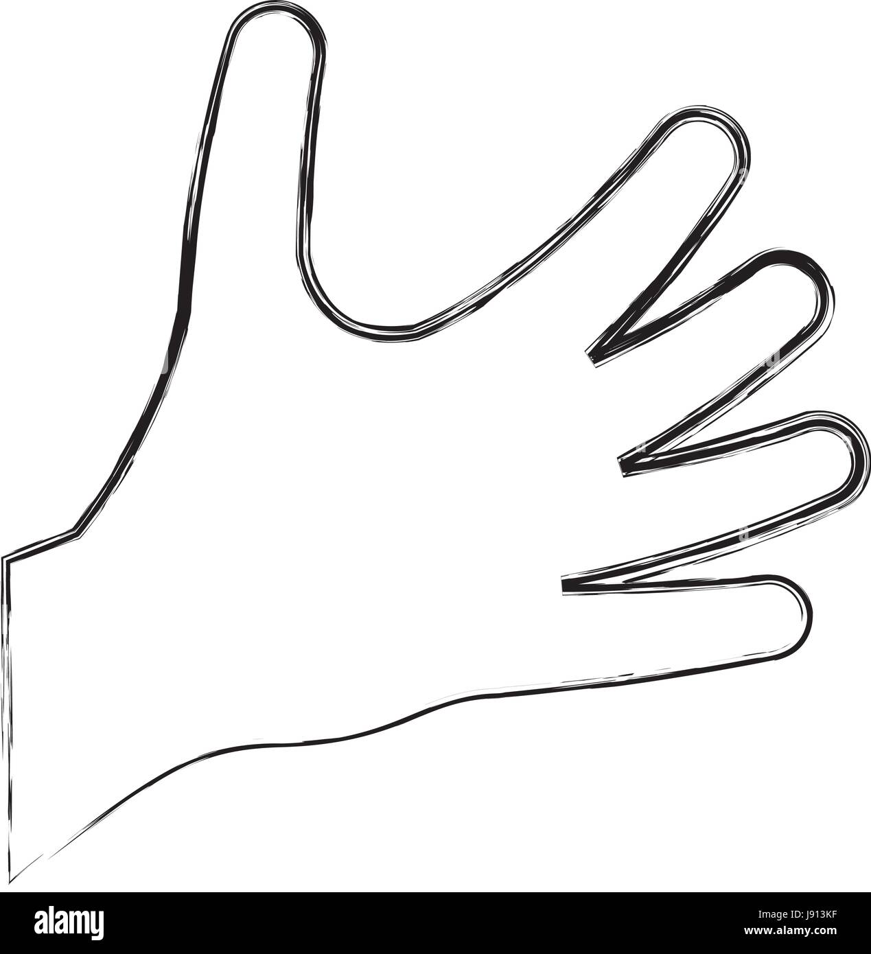 Outstretched hand symbol Stock Vector Image & Art - Alamy