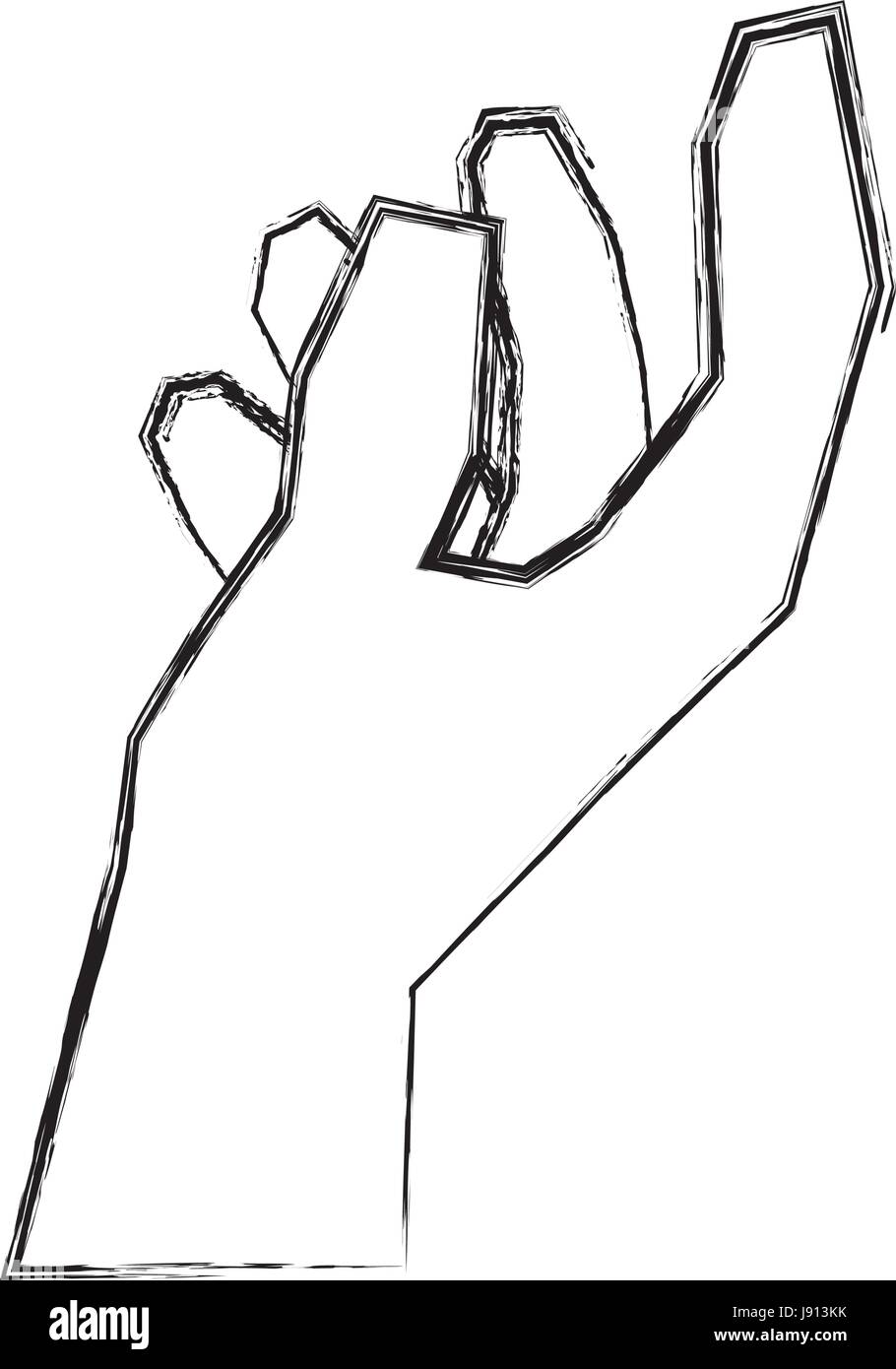 Outstretched hand symbol Stock Vector Image & Art - Alamy