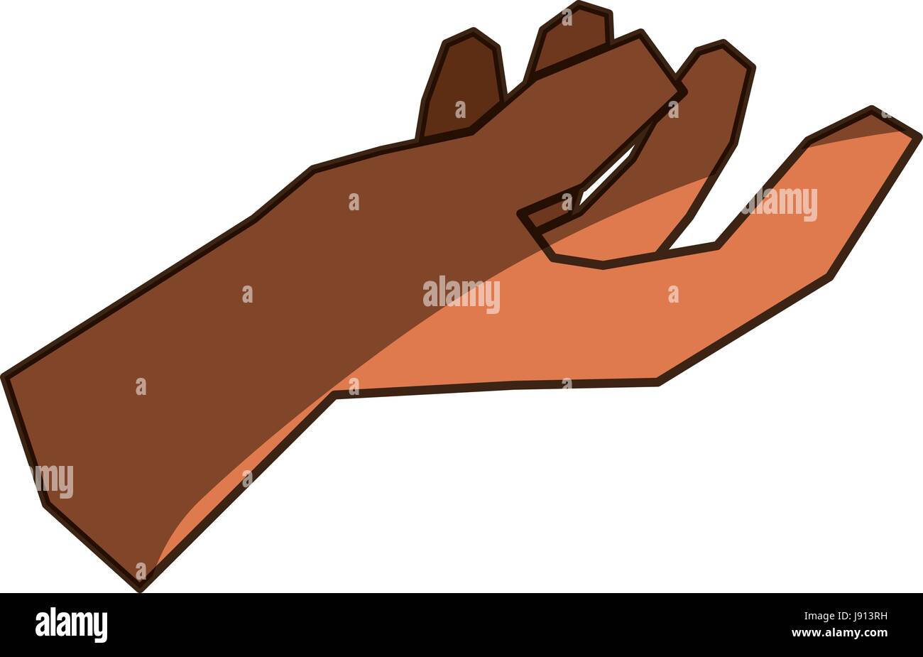 Outstretched hand symbol Stock Vector Image & Art - Alamy