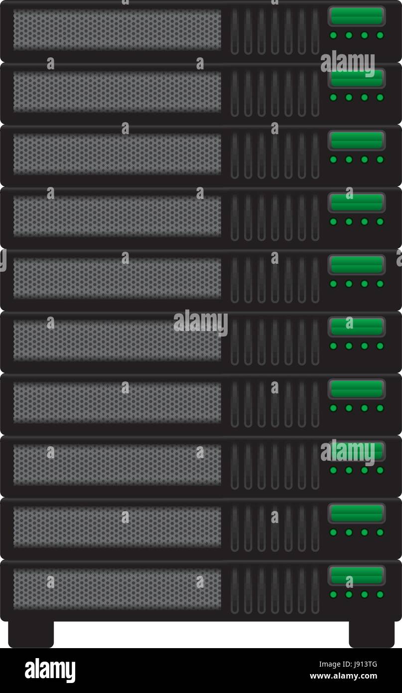 Storage database tower Stock Vector Image & Art - Alamy