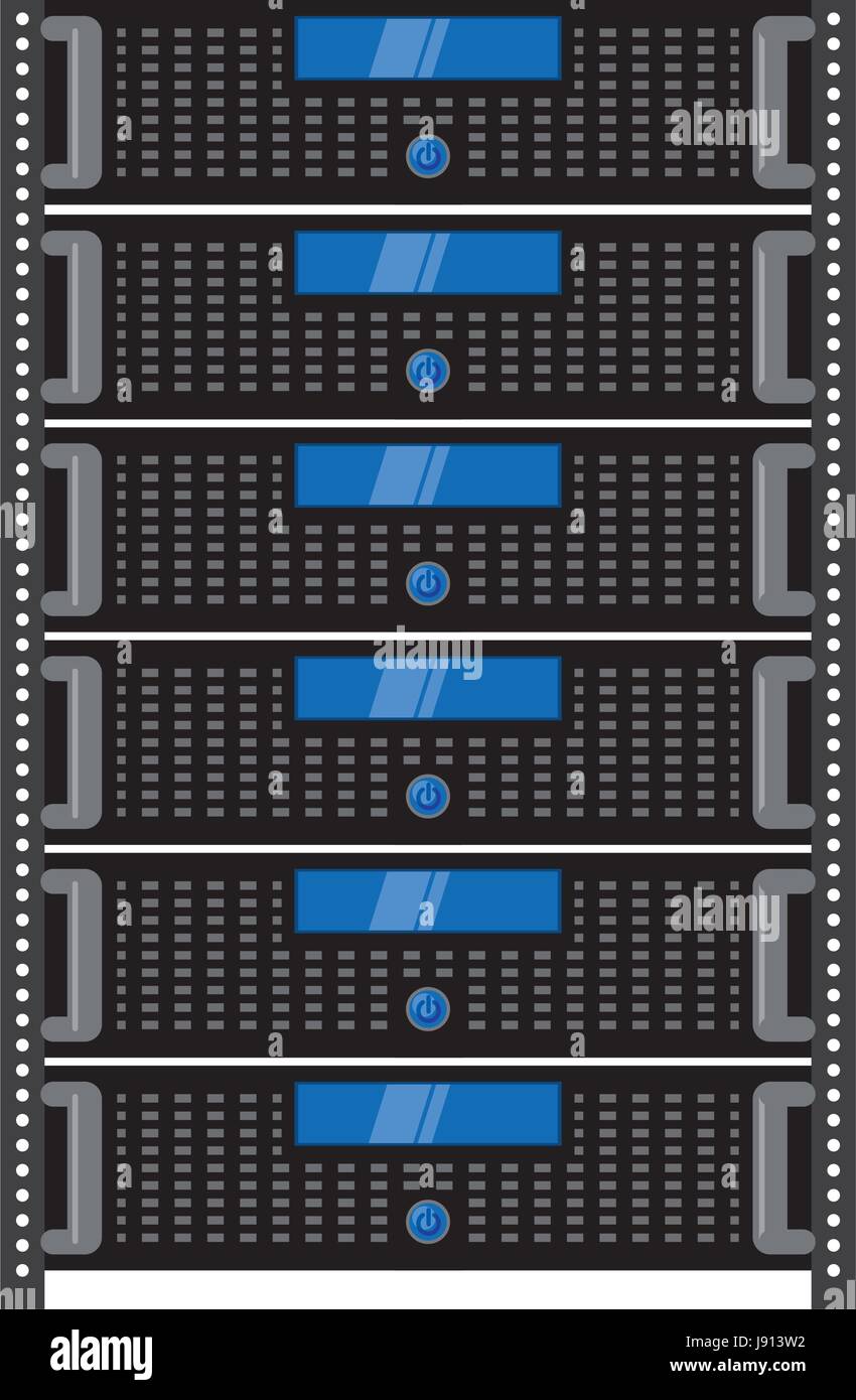 Storage database tower Stock Vector Image & Art - Alamy