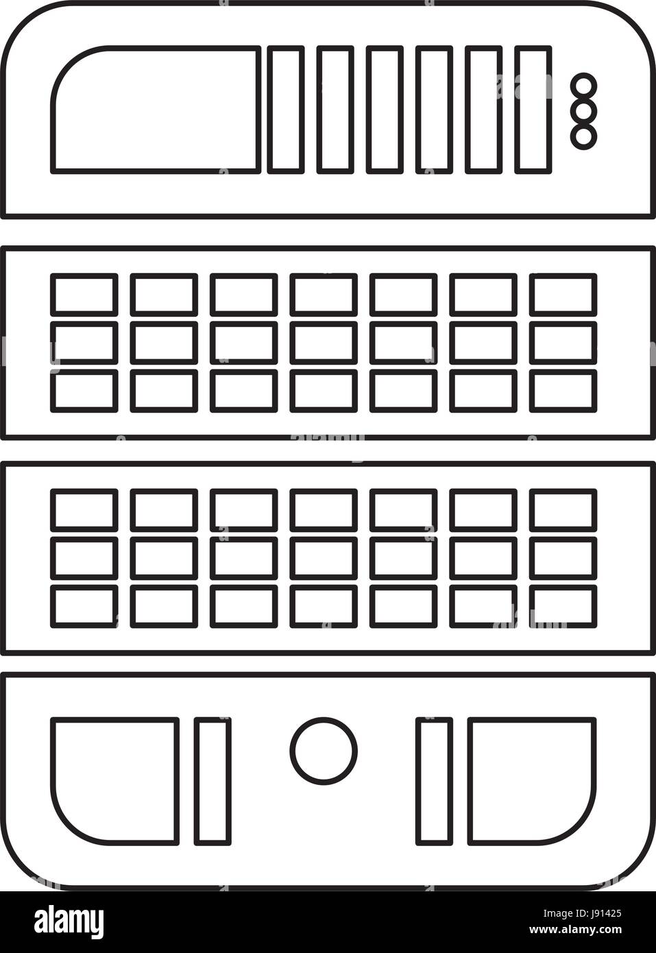 Storage database tower Stock Vector Image & Art - Alamy