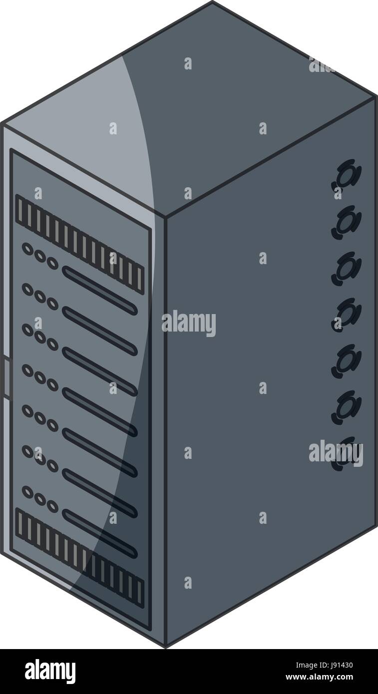 Storage database tower Stock Vector Image & Art - Alamy