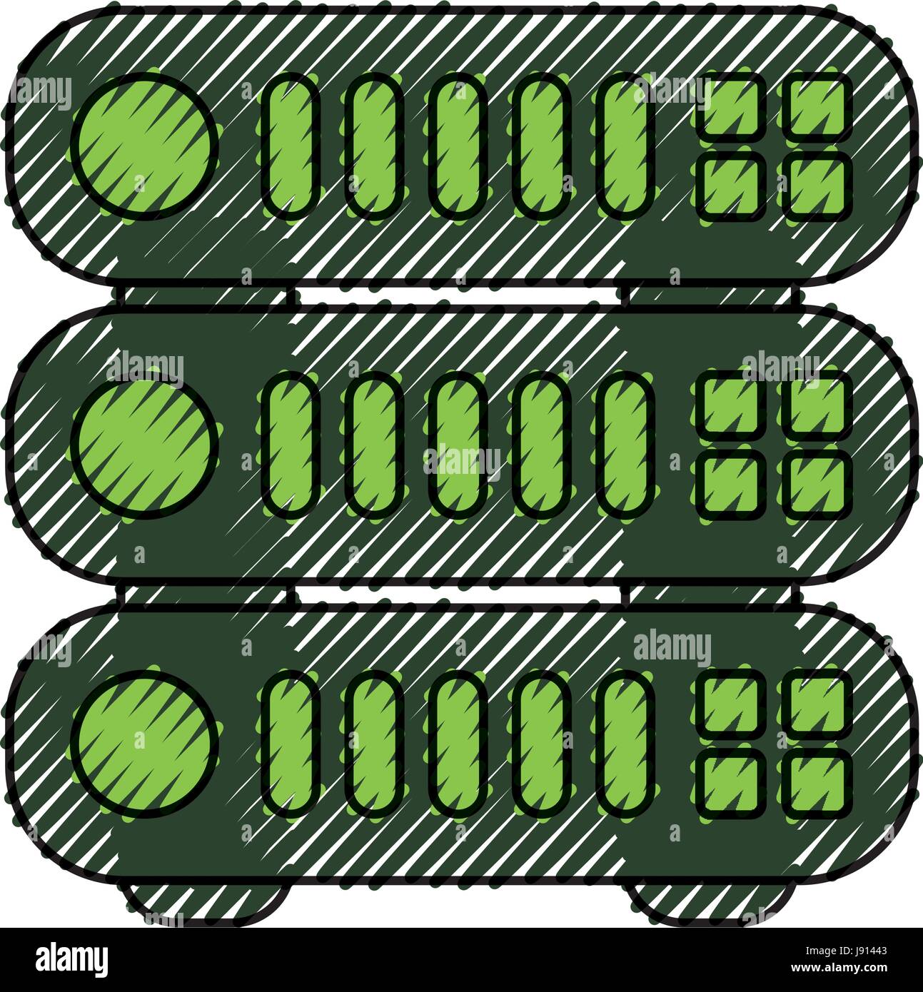 Storage database tower Stock Vector Image & Art - Alamy