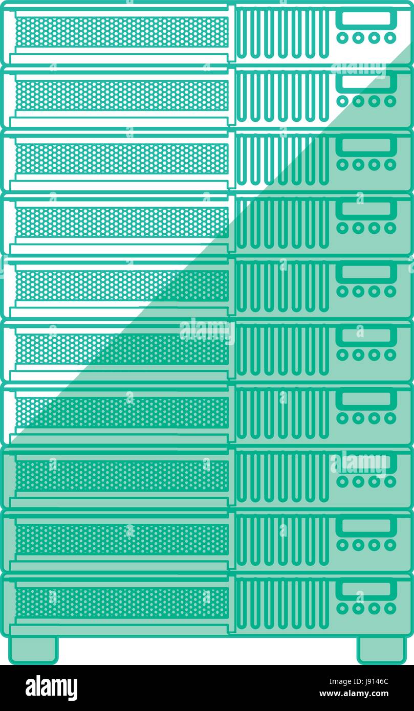 Storage database tower Stock Vector Image & Art - Alamy