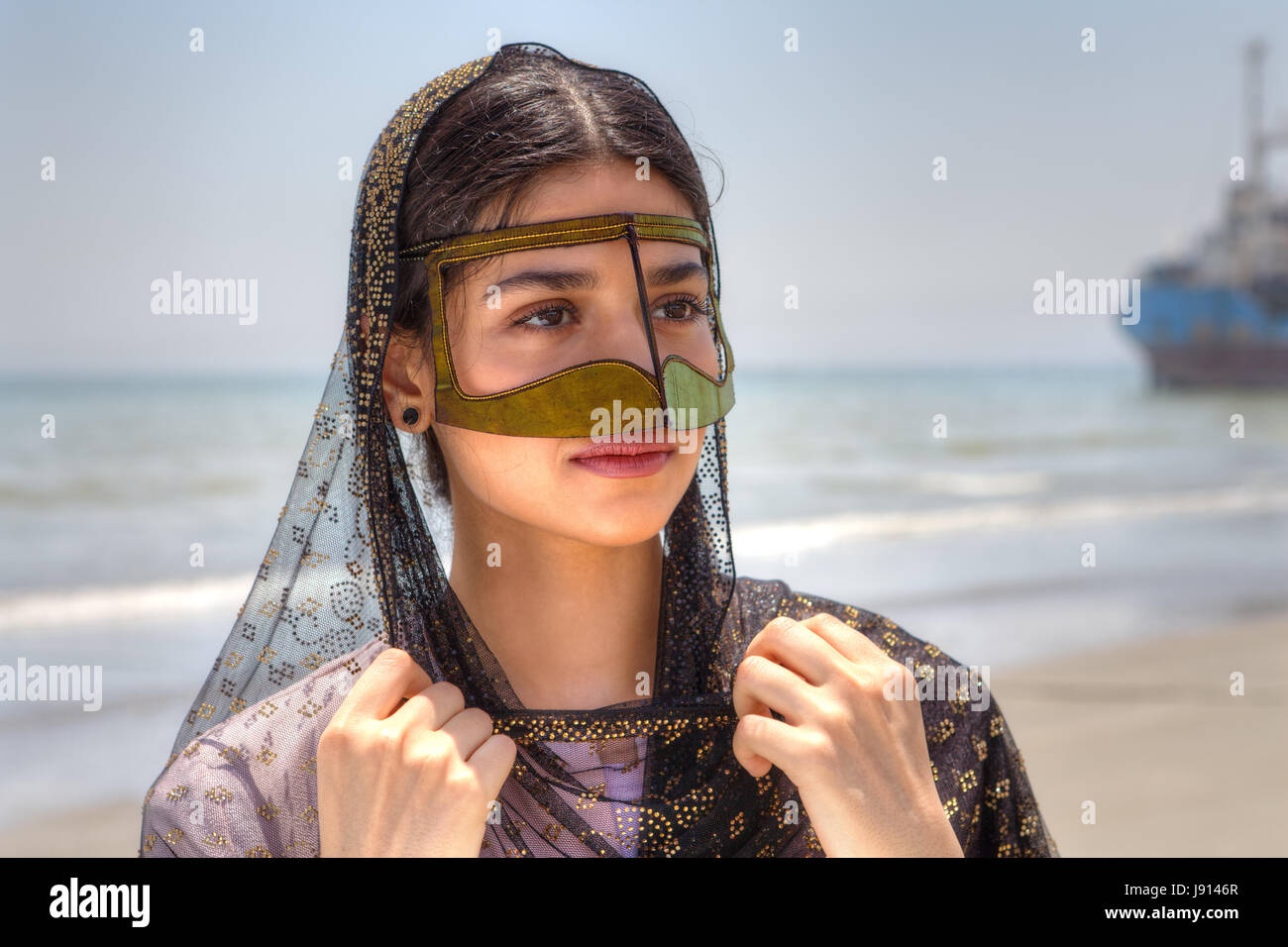 Bandari women wearing mask burqa hi-res stock photography and images ...