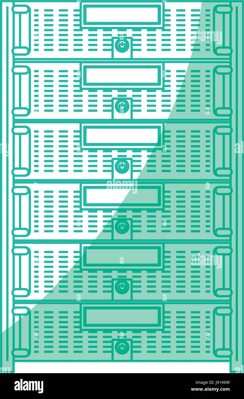 Storage database tower Stock Vector Image & Art - Alamy