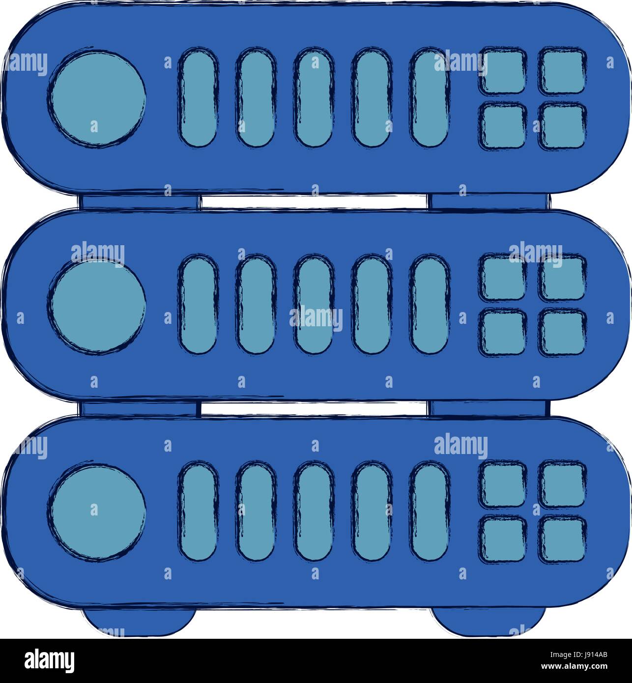 Storage database tower Stock Vector Image & Art - Alamy