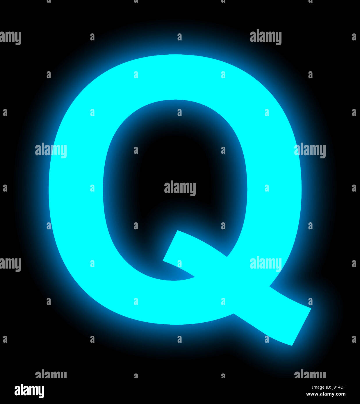 Neon letter q hi-res stock photography and images - Alamy