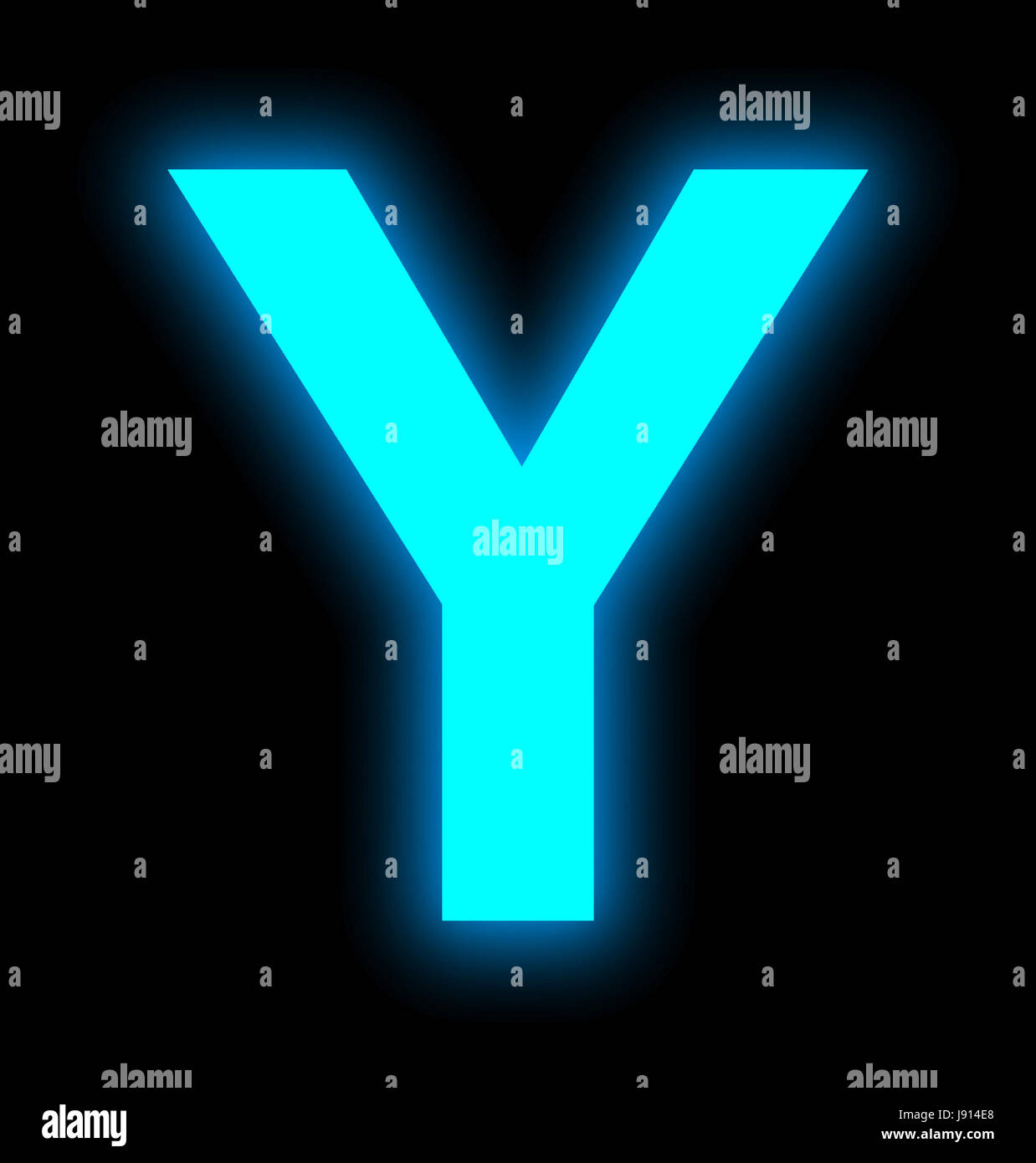 Neon letter y hi-res stock photography and images - Alamy