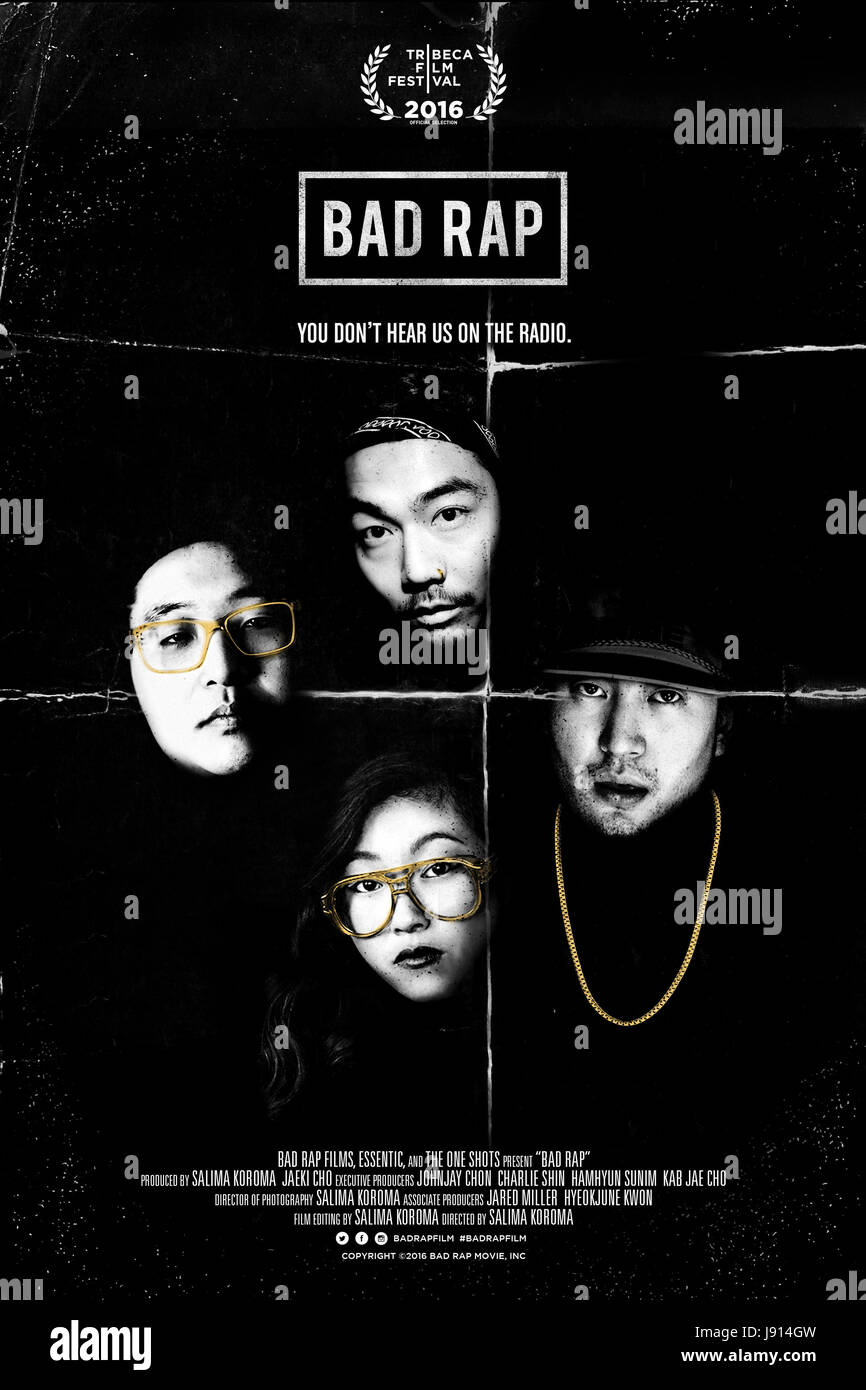 BAD RAP, US poster, from left: Rekstizzy (aka David Lee), Jonathan Park ...