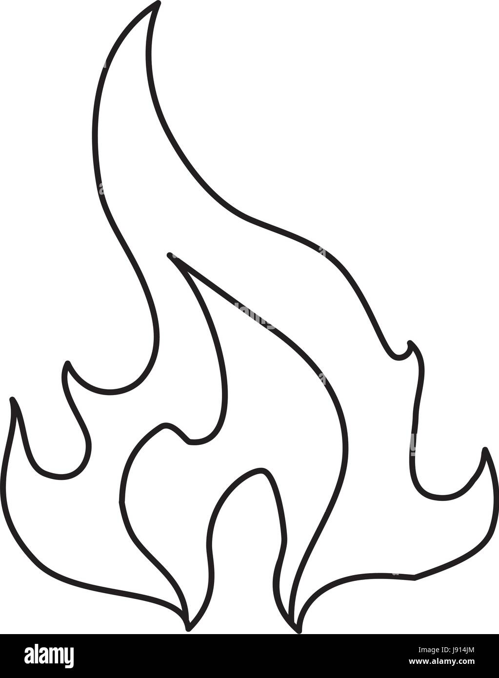 Fire burn flamme Stock Vector Image & Art - Alamy