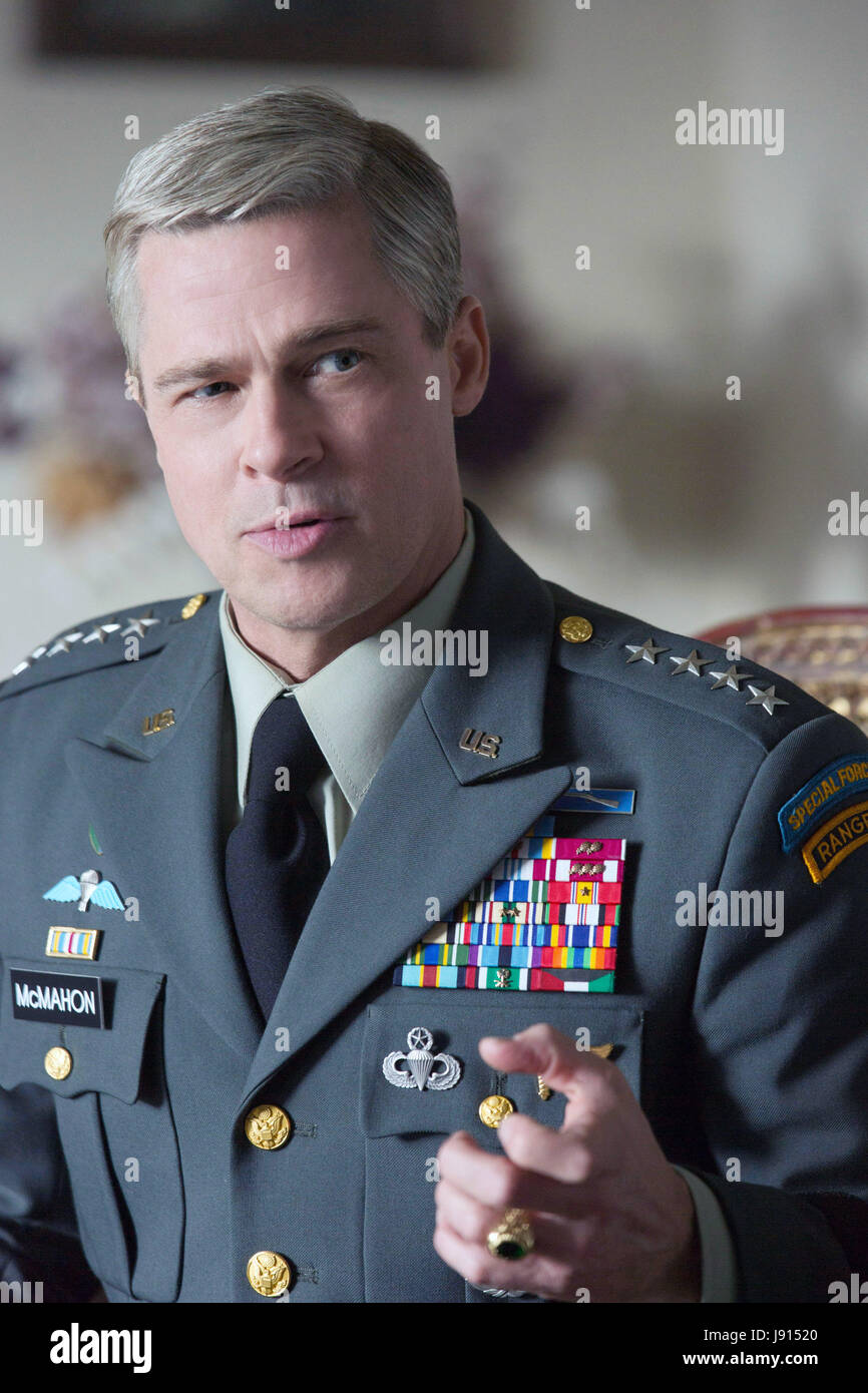 WAR MACHINE, Brad Pitt, 2017. ph: Francois Duhamel/©Netflix/courtesy ...