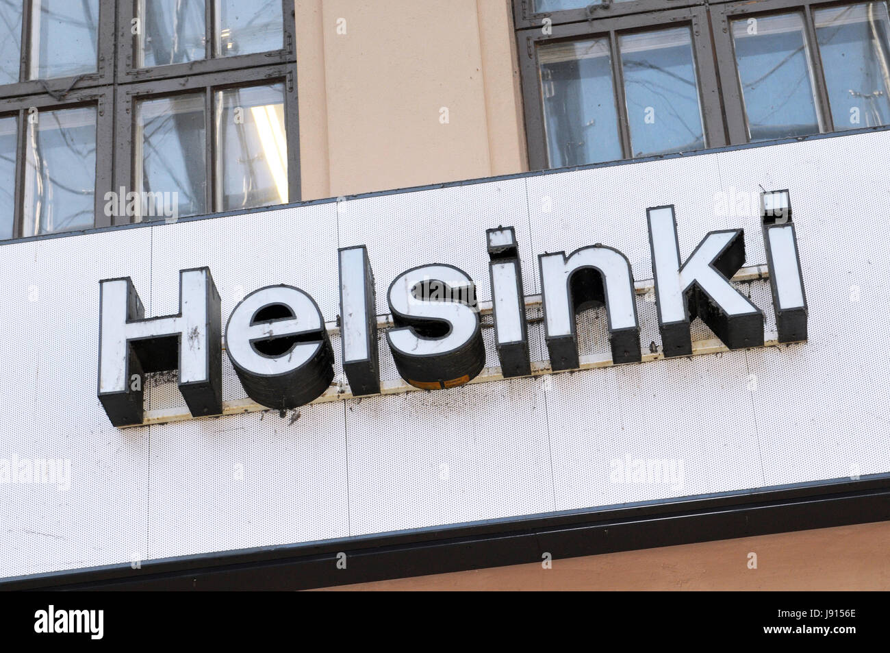 station, city, town, helsinki, sign, signal, city, town, horizontal ...