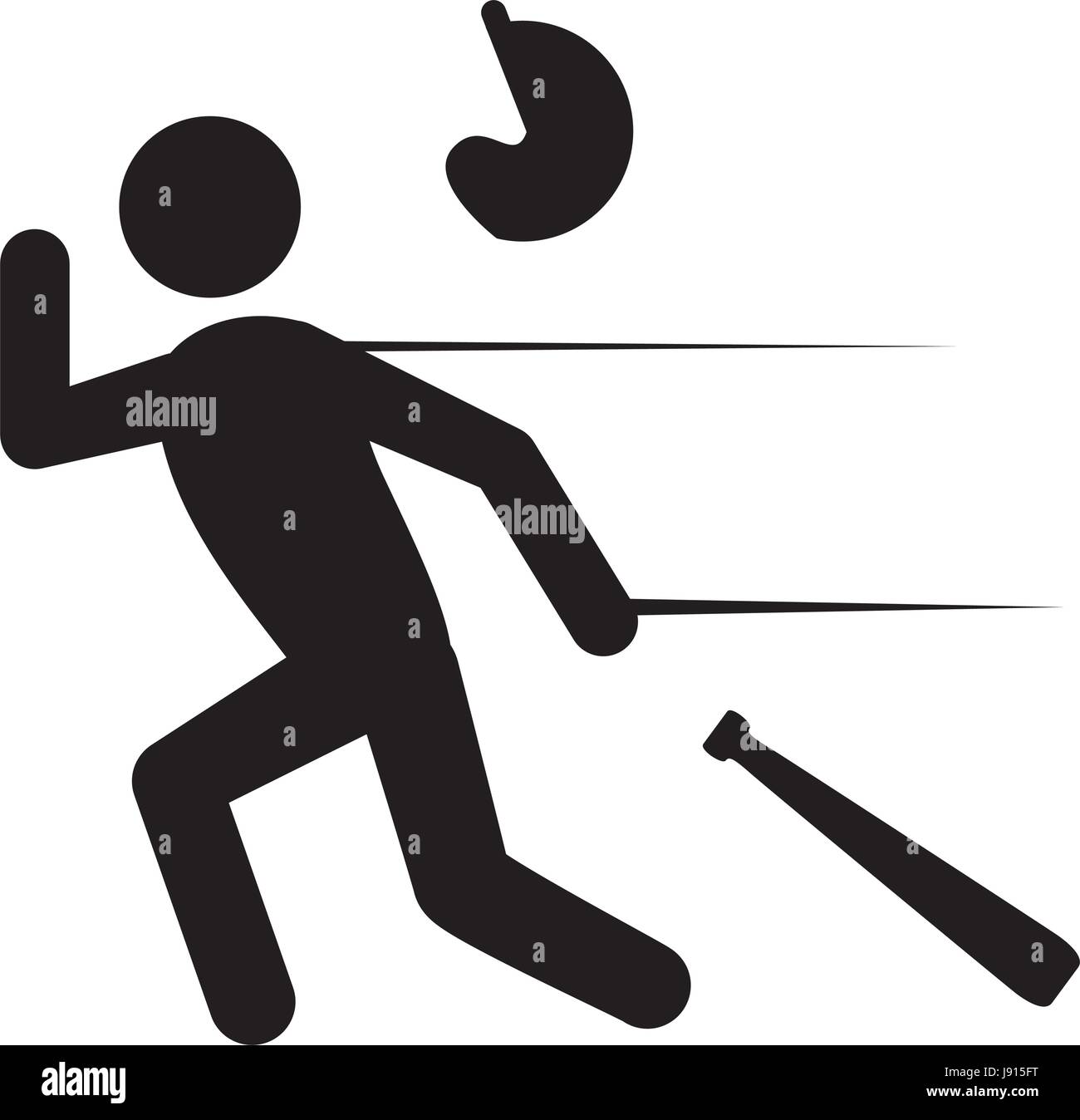 Baseball player pictogram Stock Vector Image & Art - Alamy