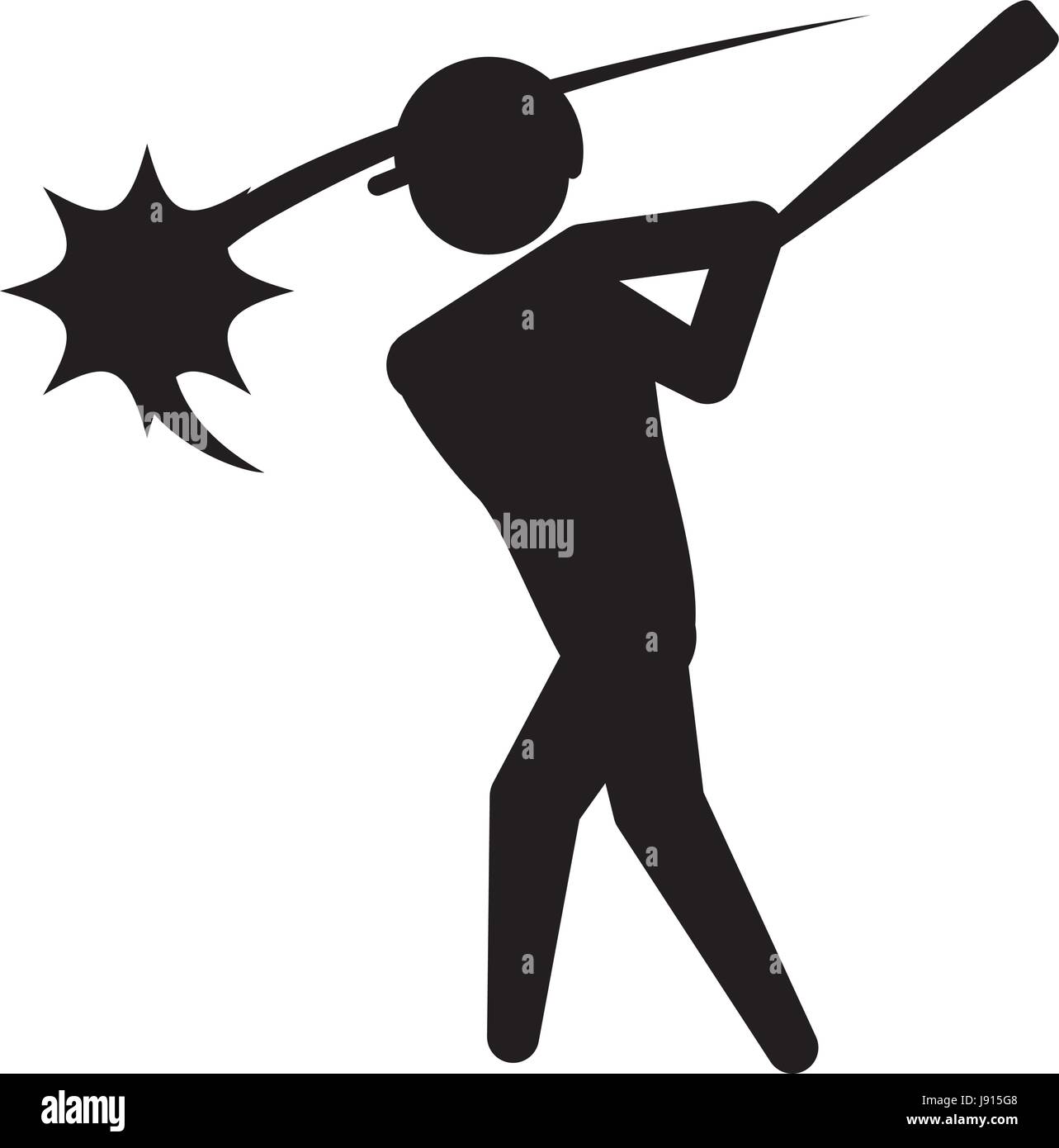 Baseball player pictogram Stock Vector Image & Art - Alamy