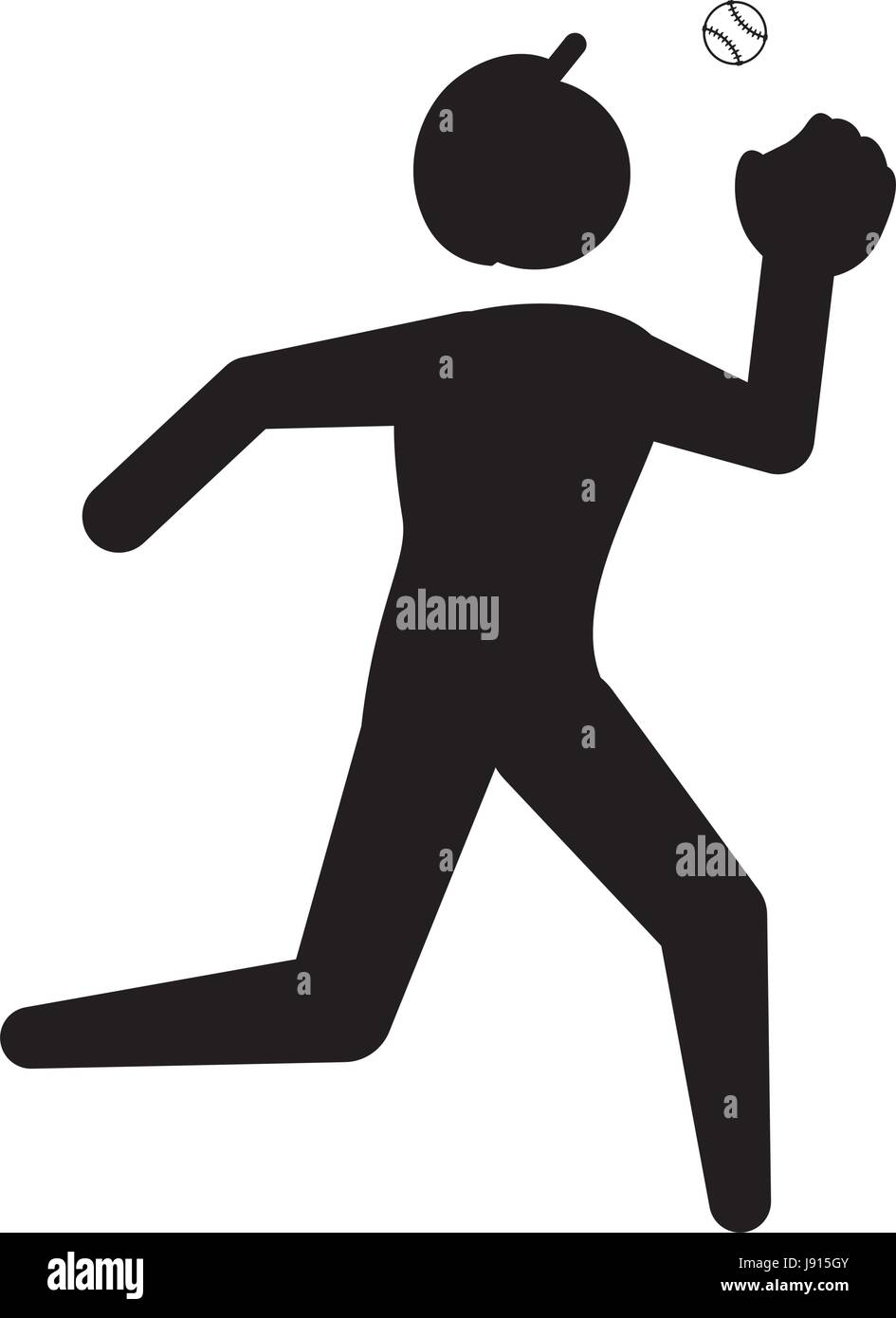 Baseball player pictogram Stock Vector Image & Art - Alamy