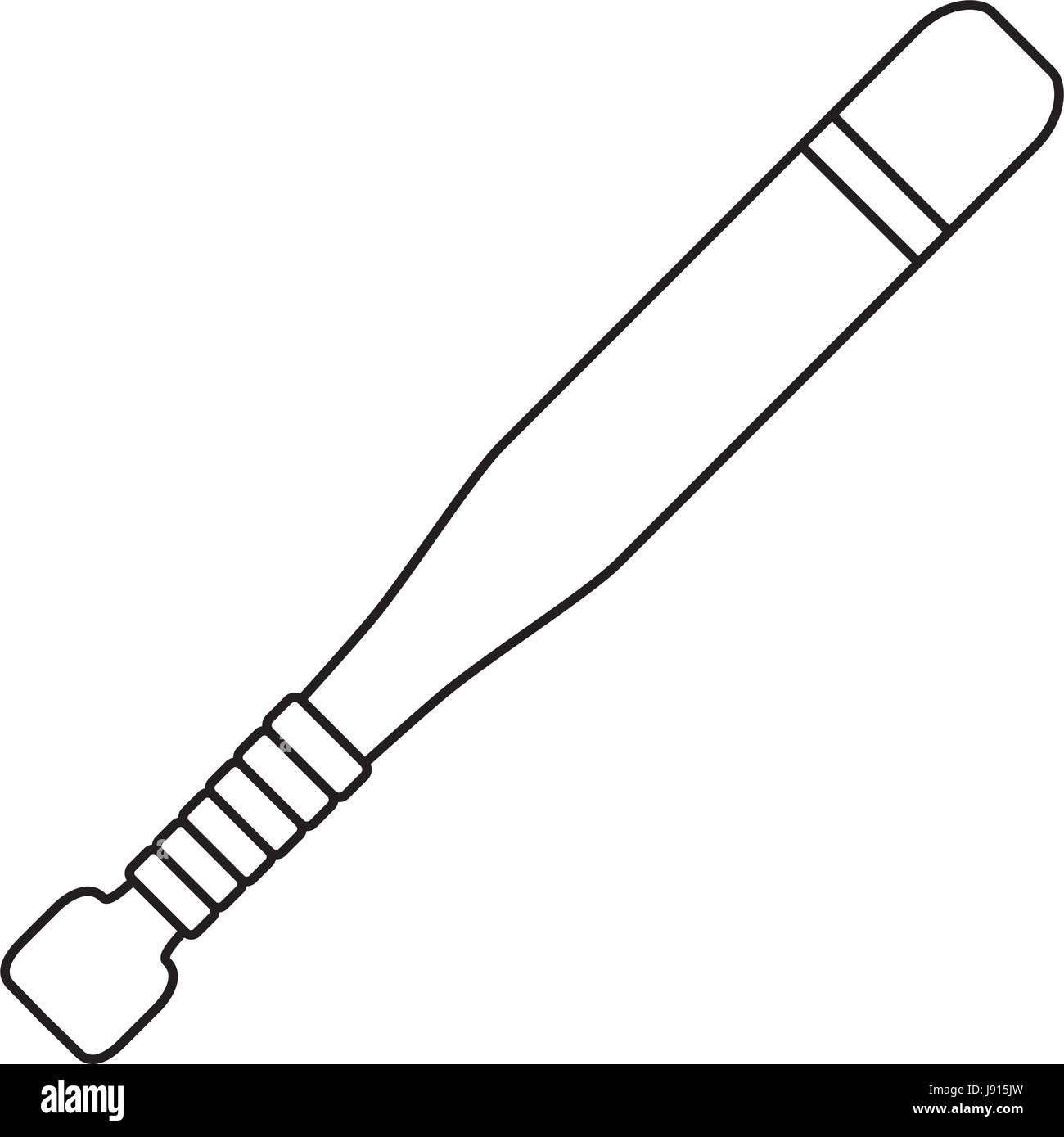 Baseball bat equipment Stock Vector Image & Art - Alamy