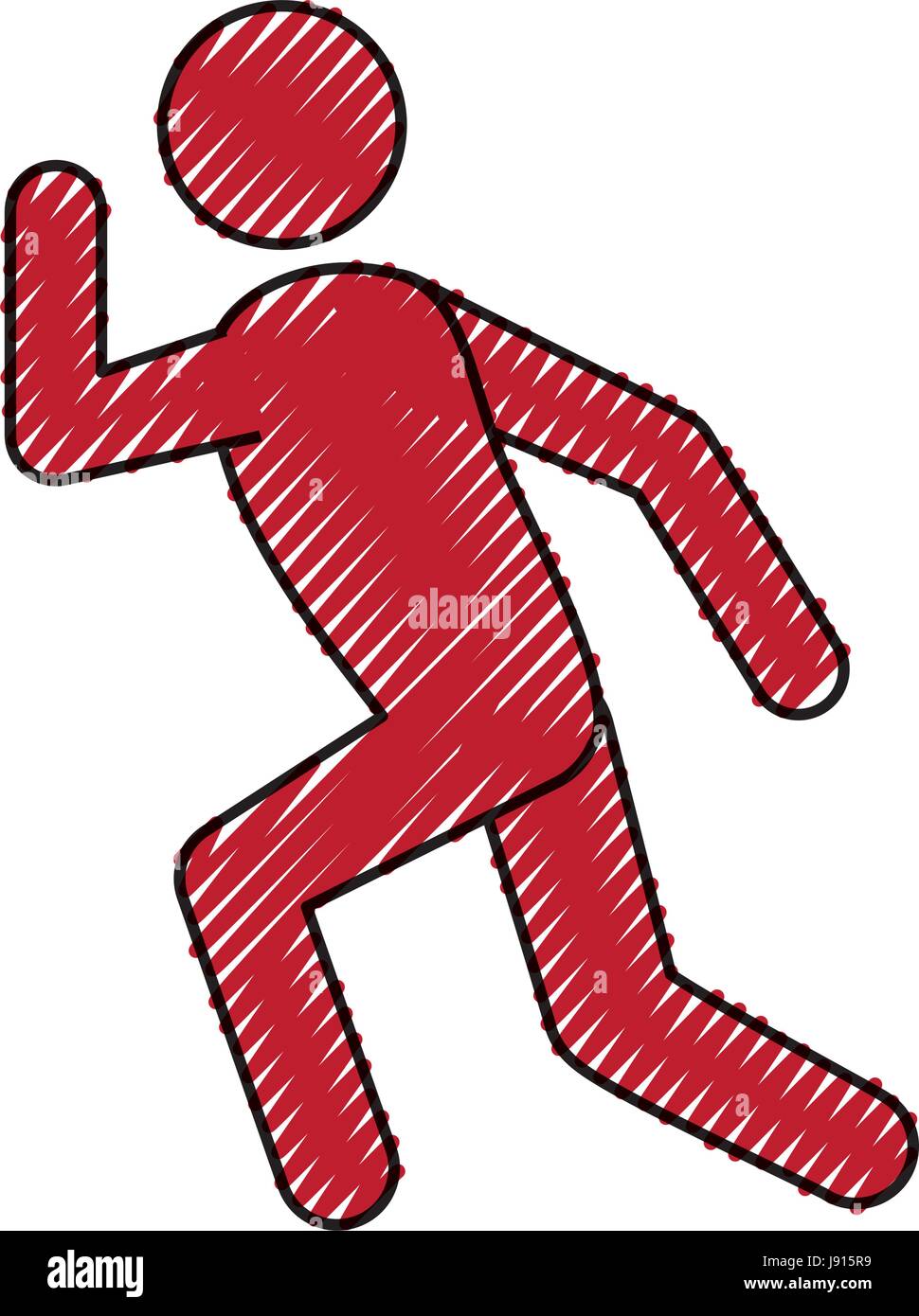 Athlete running pictogram Stock Vector Image & Art - Alamy