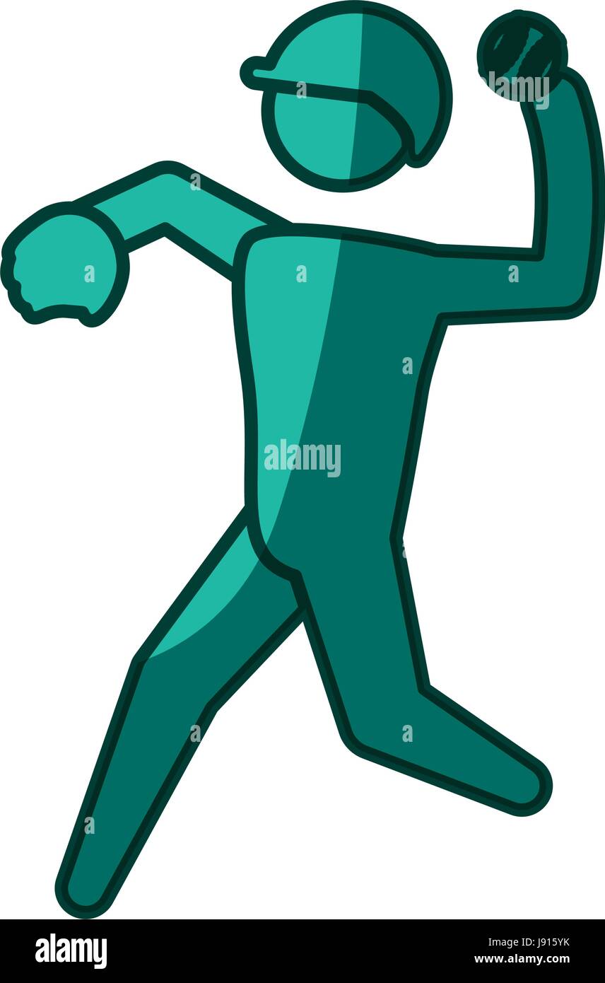 Baseball player pictogram Stock Vector Image & Art - Alamy