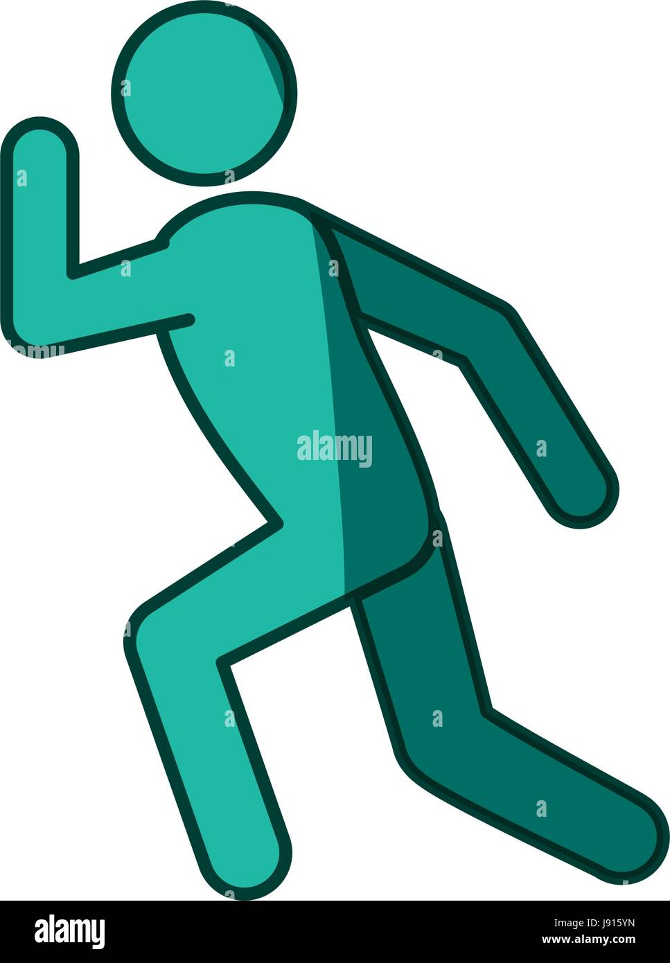 Athlete running pictogram Stock Vector Image & Art - Alamy