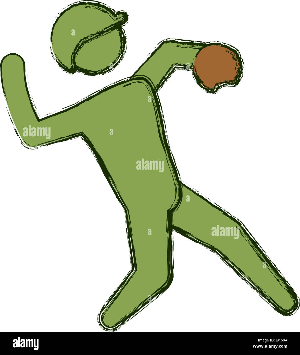 Baseball player pictogram Stock Vector Image & Art - Alamy