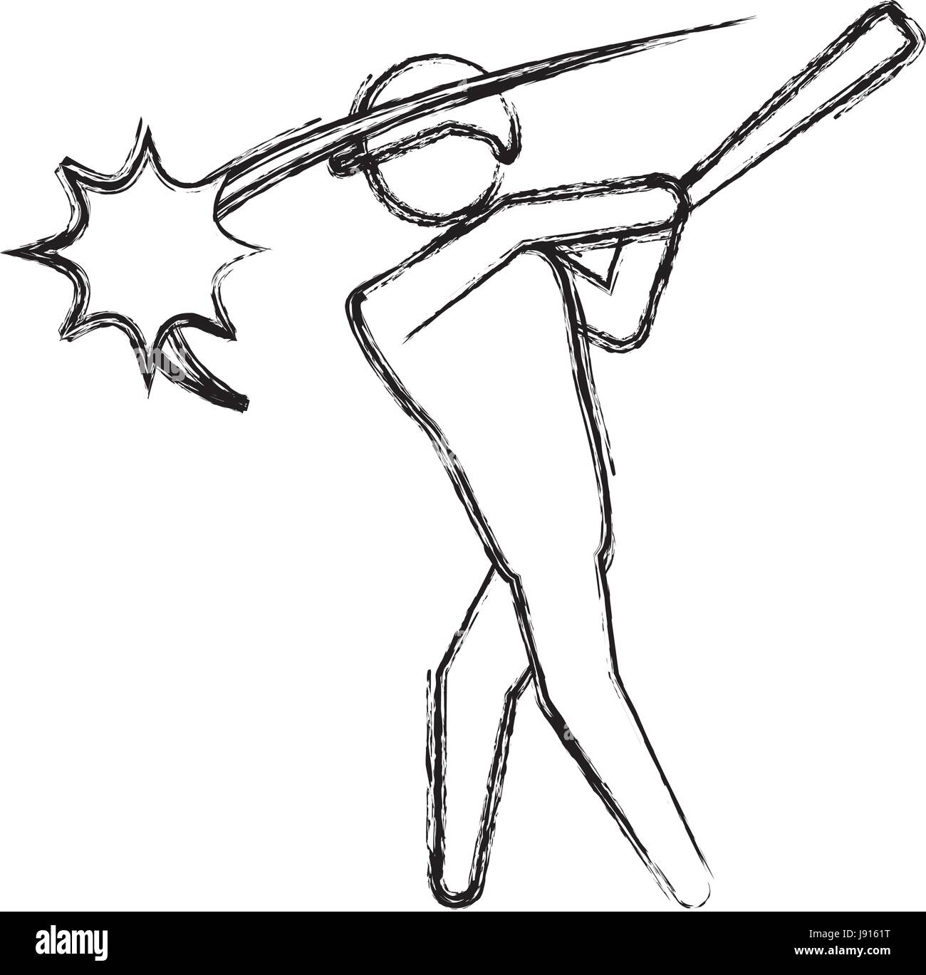 Baseball player pictogram Stock Vector Image & Art - Alamy