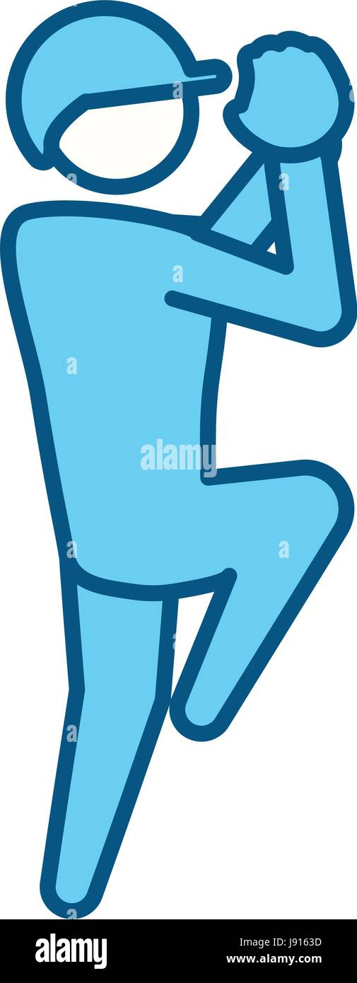 Baseball player pictogram Stock Vector Image & Art - Alamy