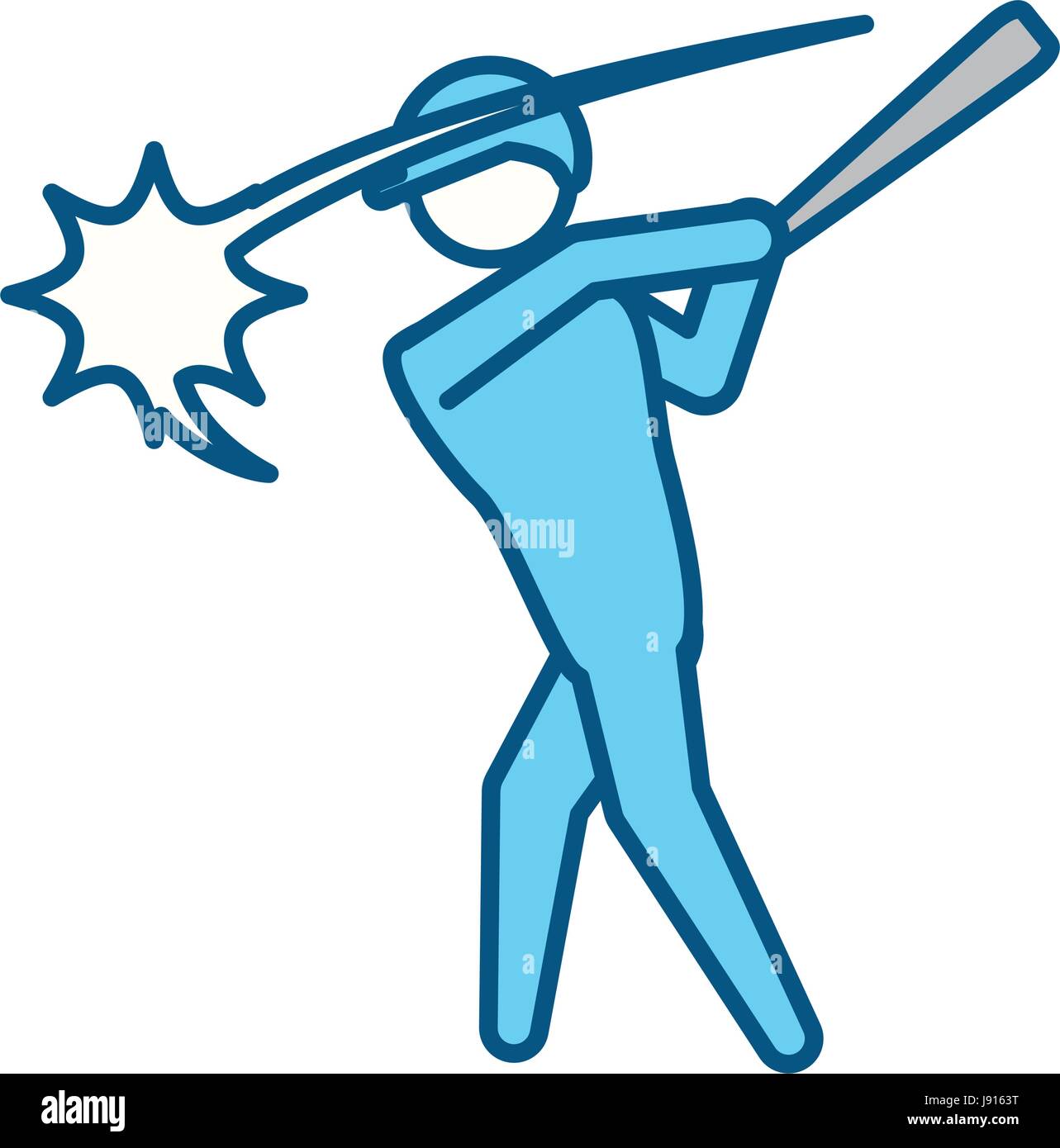 Baseball player pictogram Stock Vector Image & Art - Alamy
