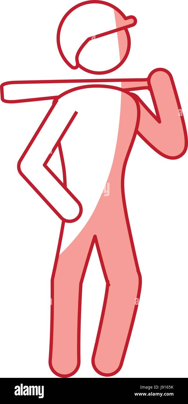 Baseball player pictogram Stock Vector Image & Art - Alamy