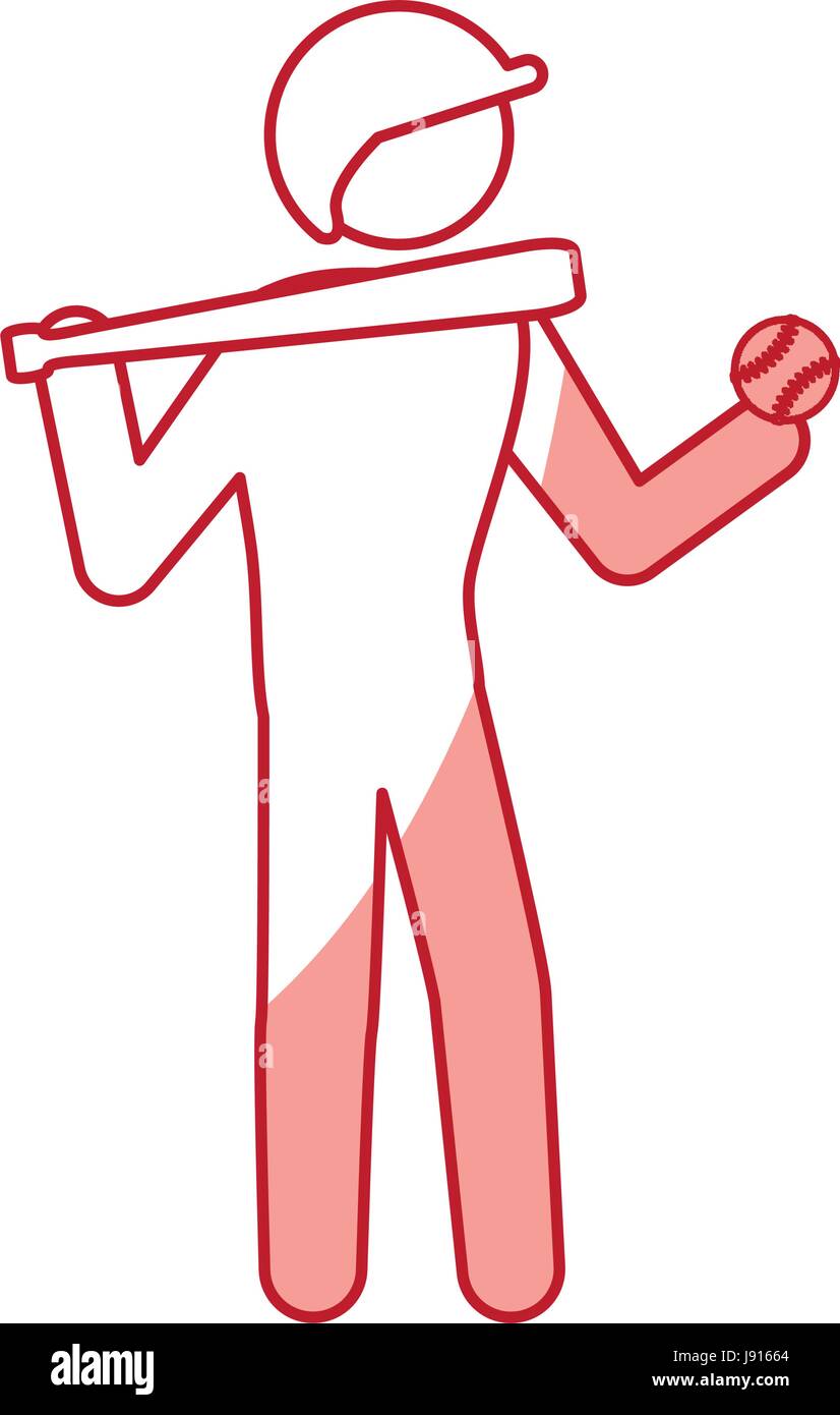 Baseball player pictogram Stock Vector Image & Art - Alamy