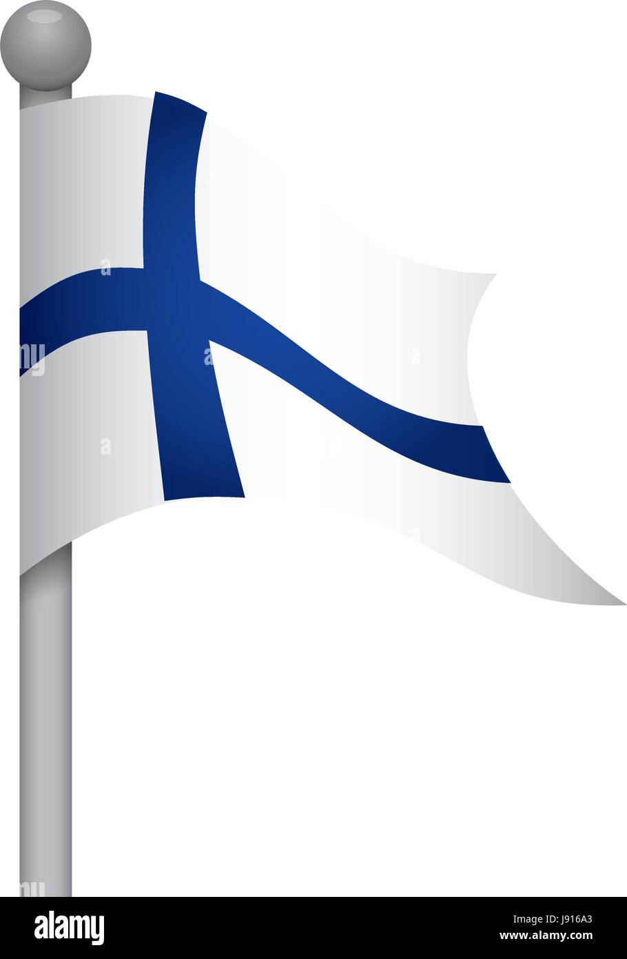 Finland flag emblem Stock Vector Image & Art - Alamy