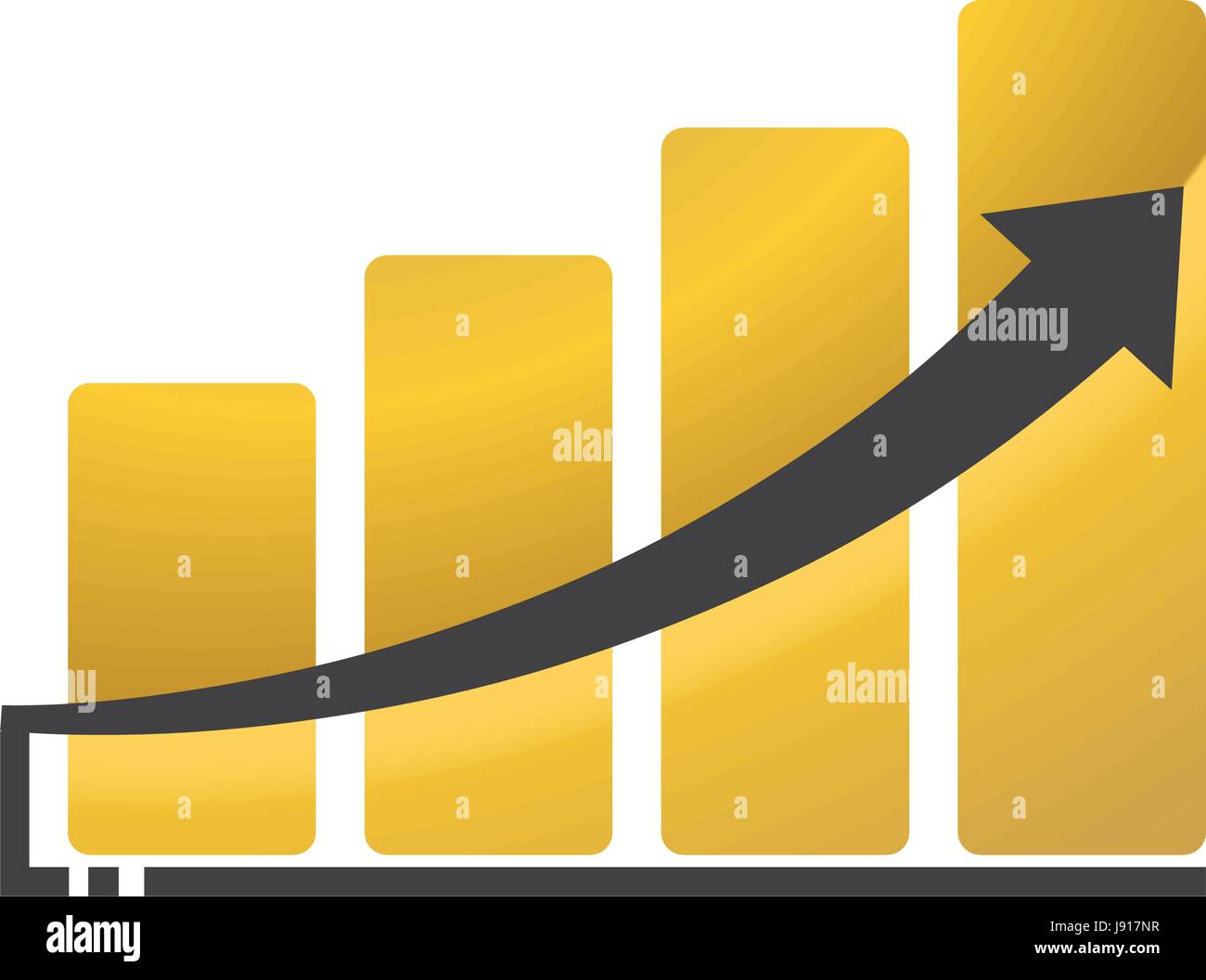 Increasing stats symbol Stock Vector Image & Art - Alamy