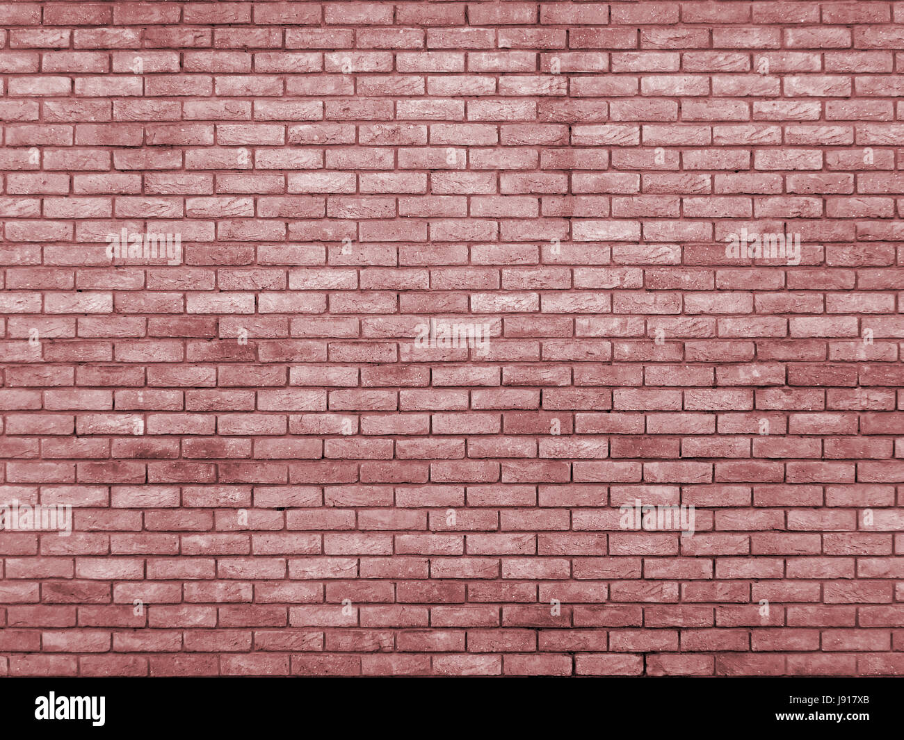 pale red toned brick wall with repeating pattern Stock Photo - Alamy