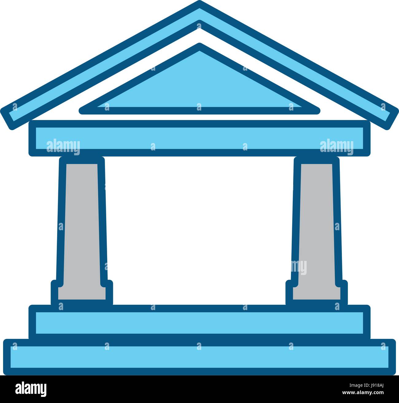 Bank building symbol Stock Vector Image & Art - Alamy