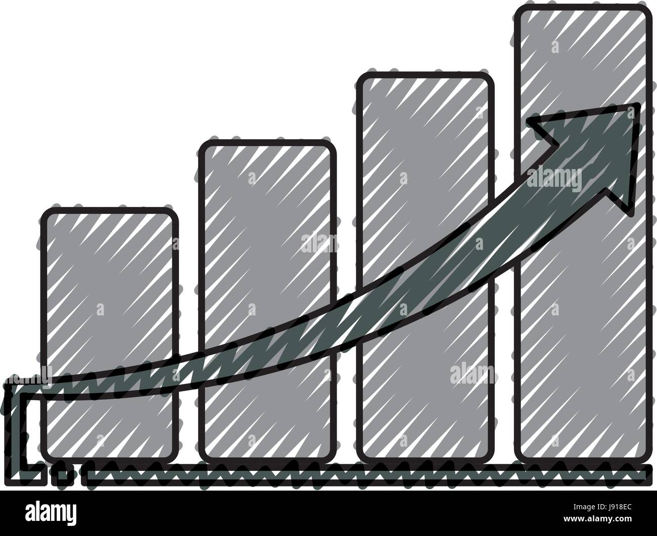 Increasing stats symbol Stock Vector Image & Art - Alamy