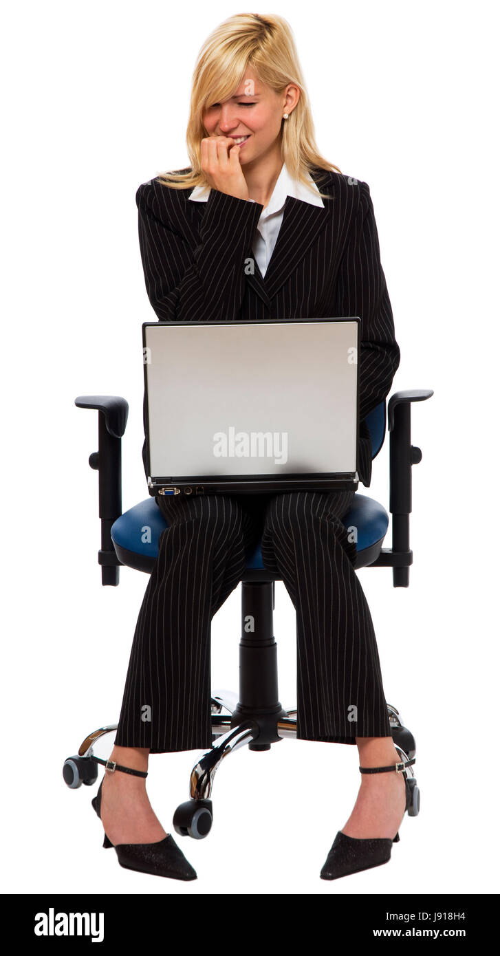 woman, laptop, notebook, computers, computer, fear, frustrated ...