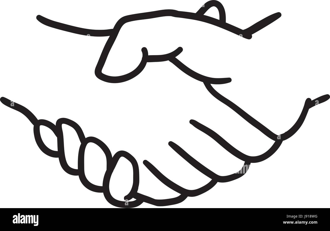 Handshake business symbol Stock Vector Image & Art - Alamy