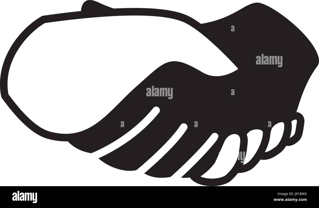 Handshake business symbol Stock Vector Image & Art - Alamy