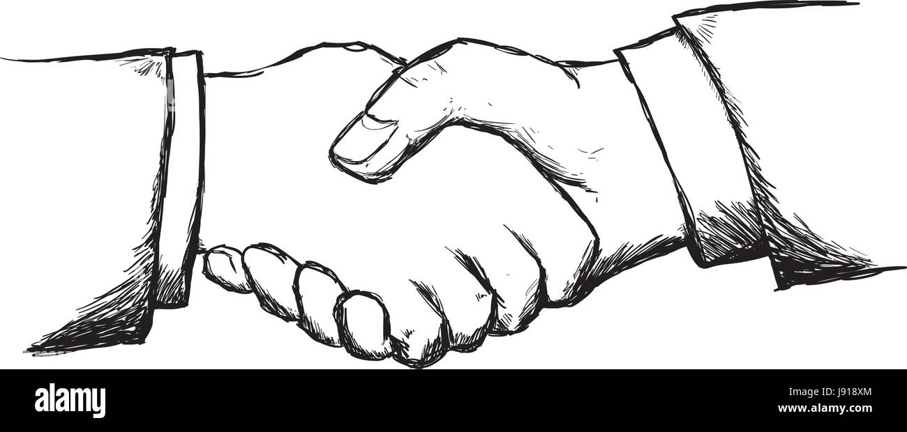 Handshake business symbol Stock Vector Image & Art - Alamy