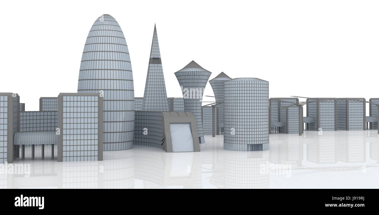 house, building, object, city, town, isolated, colour, over ...