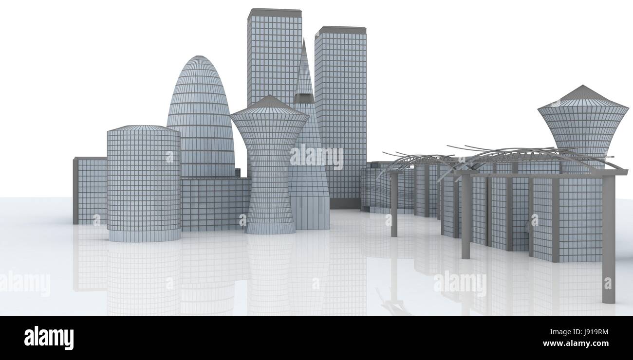 house, building, object, city, town, isolated, colour, over ...