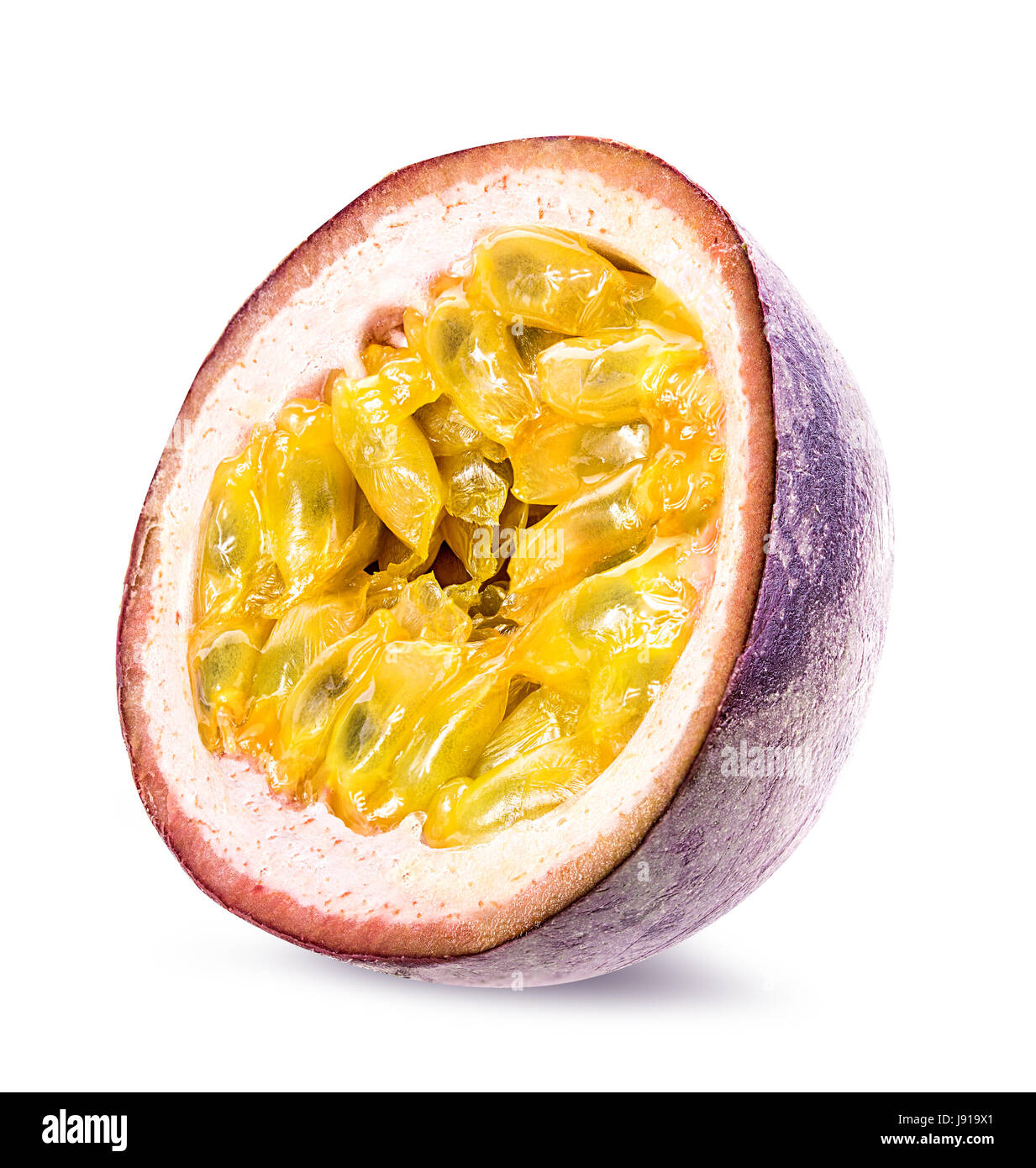 Passion fruit isolated on white background Stock Photo - Alamy